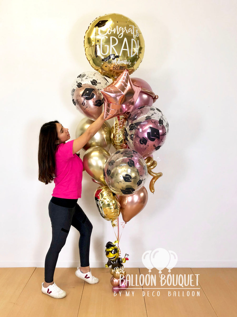 "Premium" Graduation Balloon Bouquet Bunch – My Balloon Bouquet