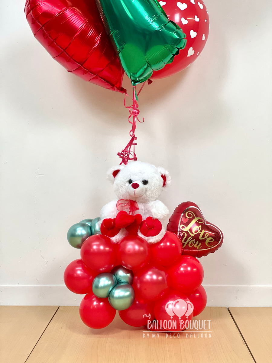 "Red Rose" Balloon Bouquet – My Balloon Bouquet